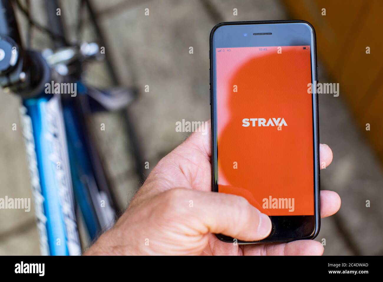 Strava app bike hi-res stock photography and images - Alamy