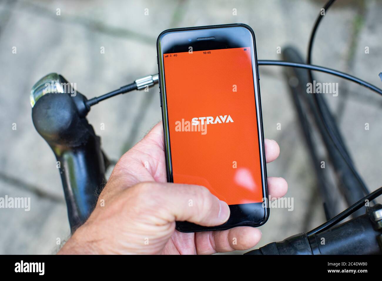 Strava app bike hi-res stock photography and images - Alamy