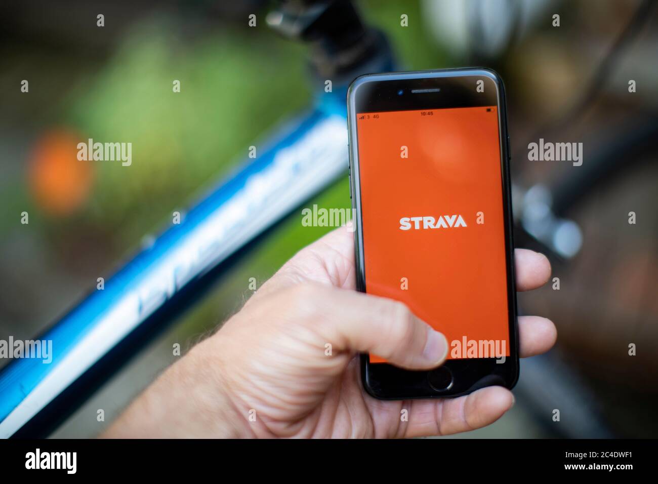Strava app bike hi-res stock photography and images - Alamy