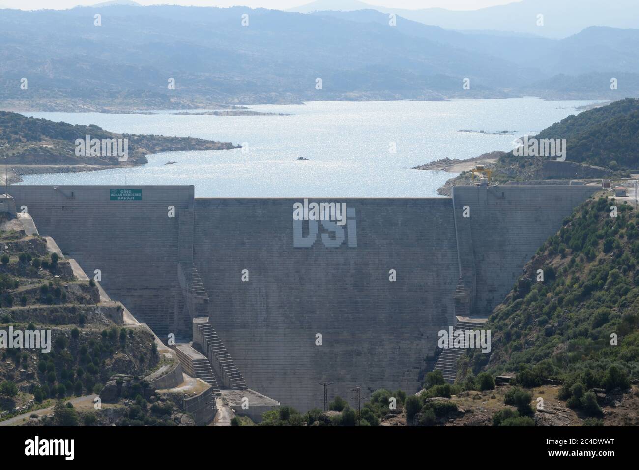 View of Cine Dam in Turkey, One of the Highest Dams in the World at 137 ...