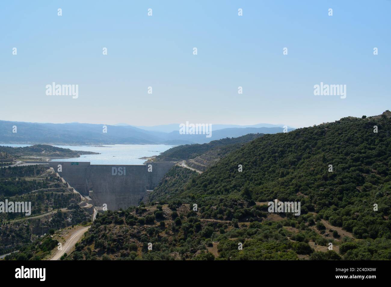 View of Cine Dam in Turkey, One of the Highest Dams in the World at 137 ...