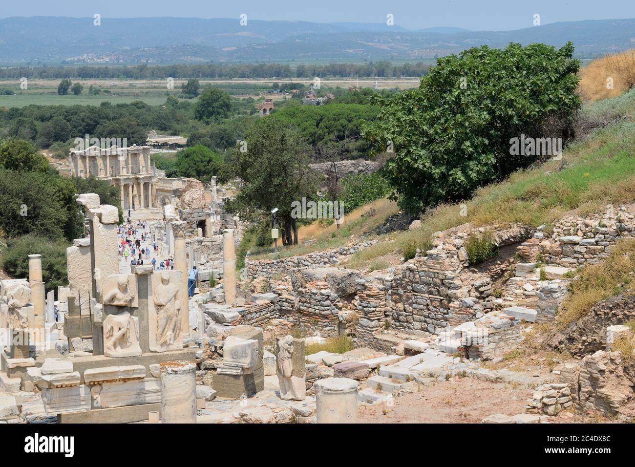 View of the Curetes Street, One of the Three Main Streets of Ephesus in ...