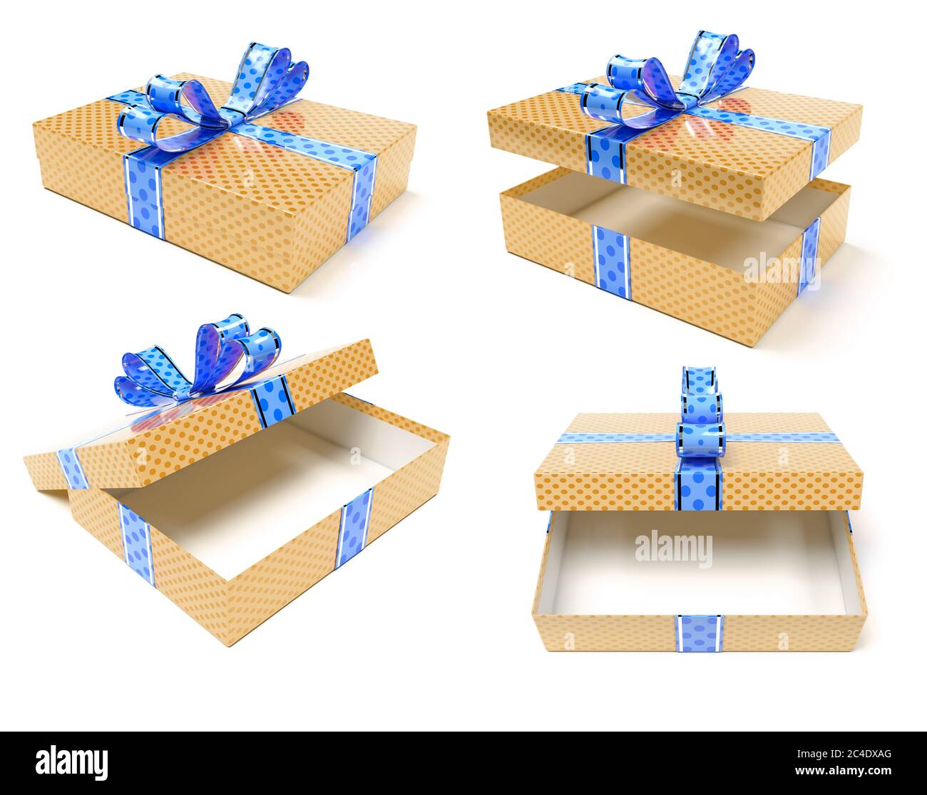 Empty blue boxes hi-res stock photography and images - Alamy