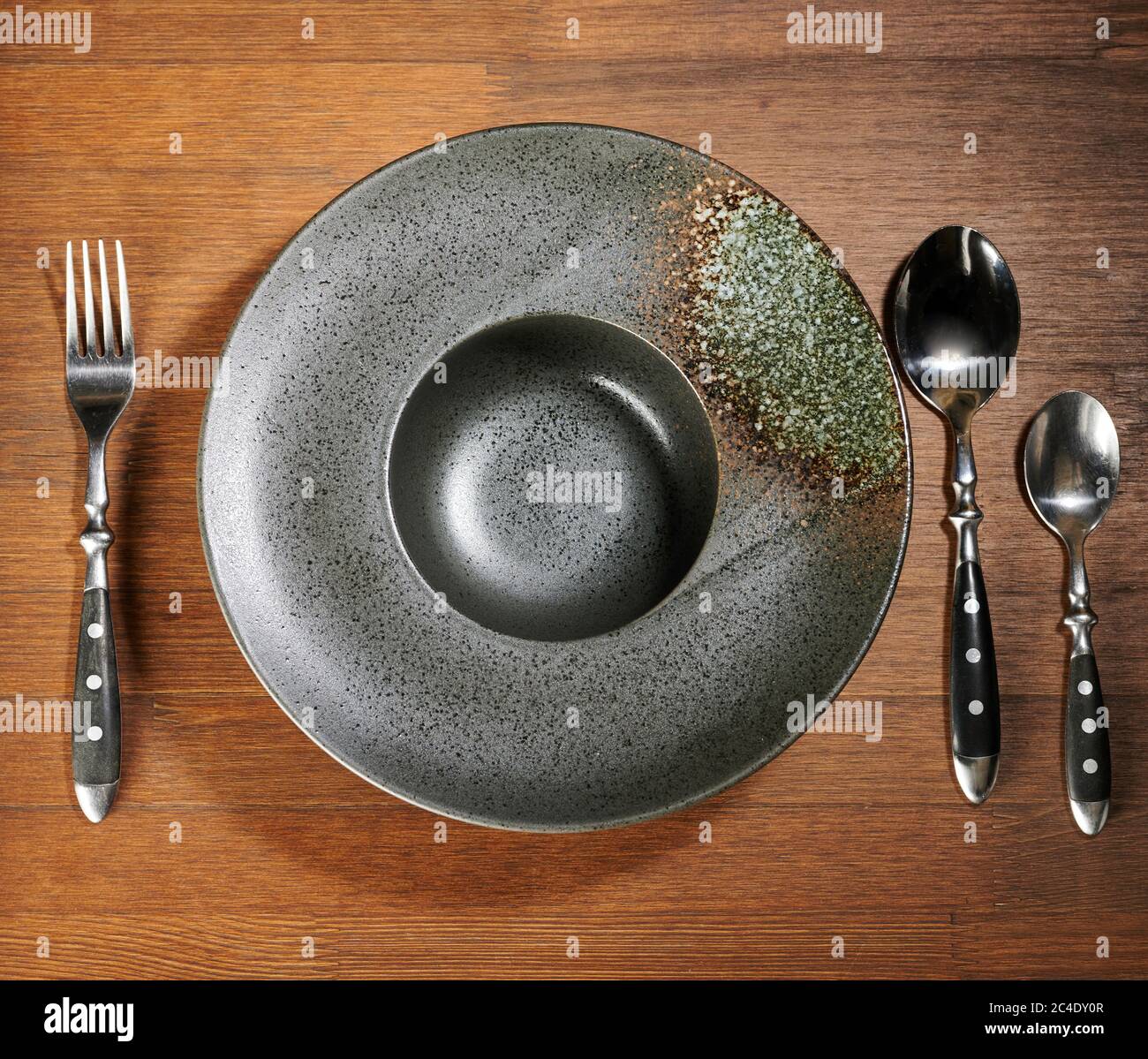 Top view empty dinner table hi-res stock photography and images - Alamy