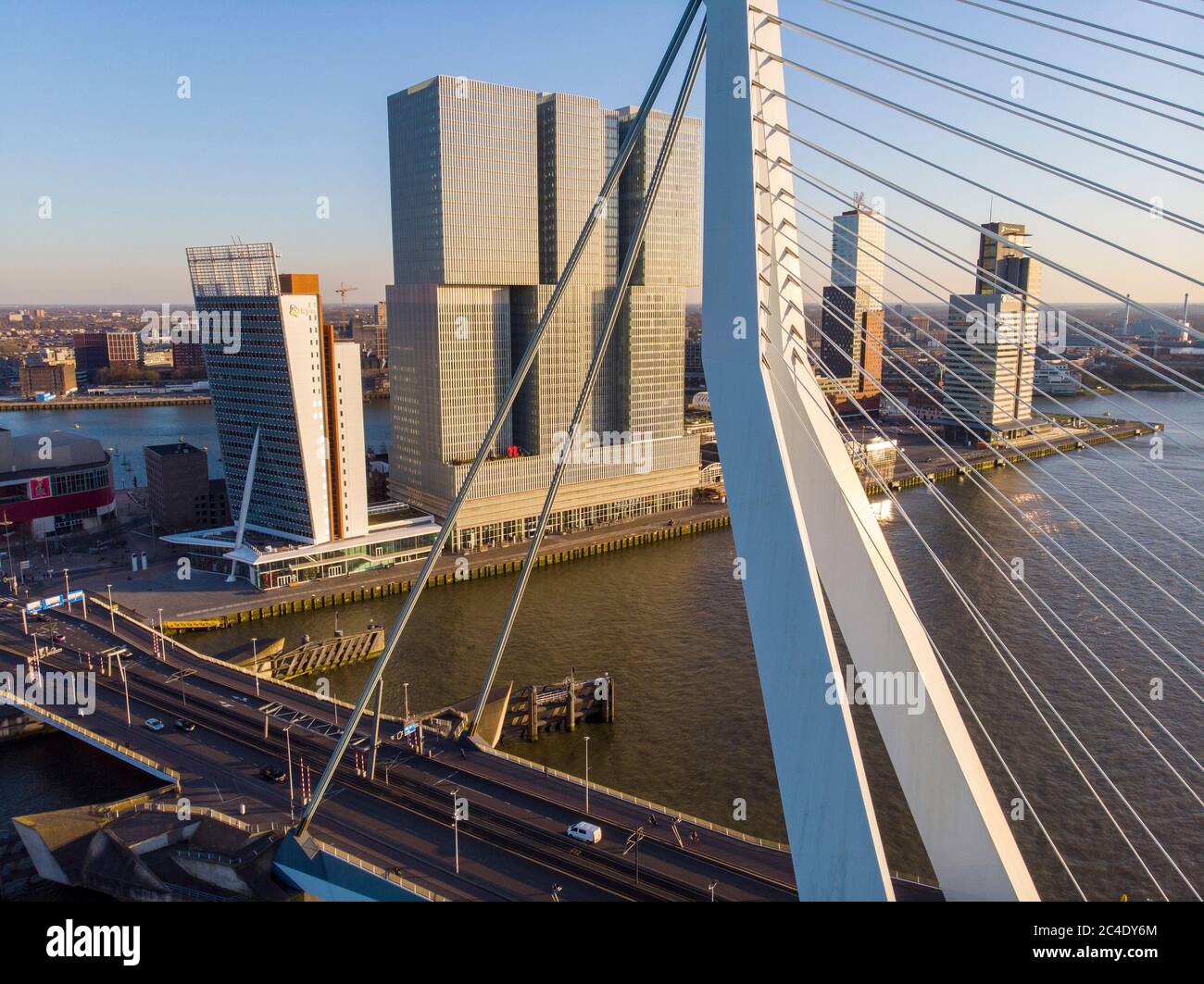Erasmusbrug aerial hi-res stock photography and images - Alamy