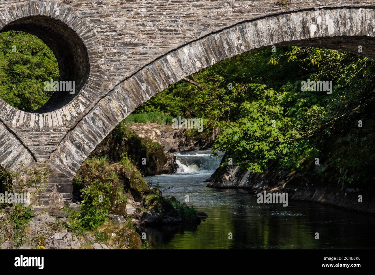 River Teifi Cenarth Carmarthenshire Wales Stock Photo - Alamy