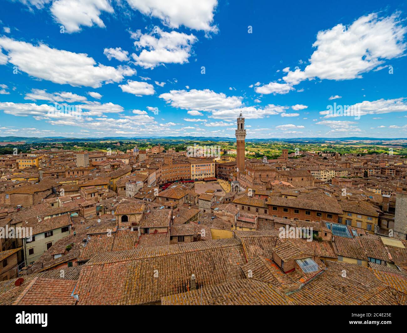 Aerial view of siena hi-res stock photography and images - Alamy