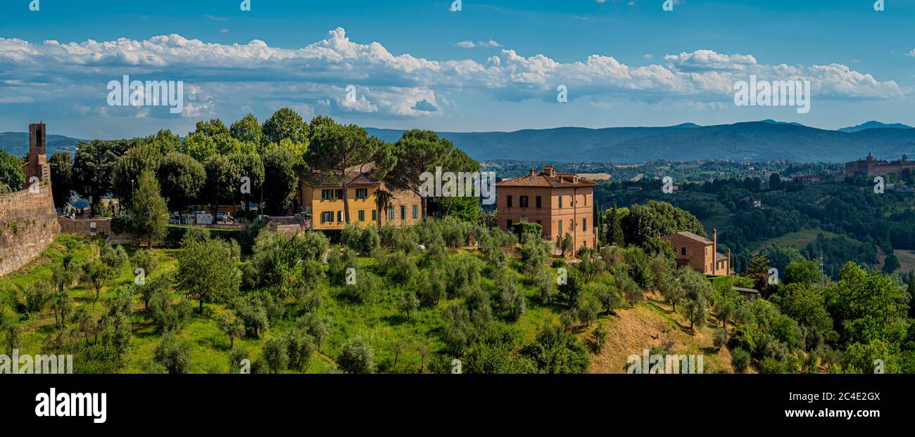 Panorama of sienna hi-res stock photography and images - Alamy