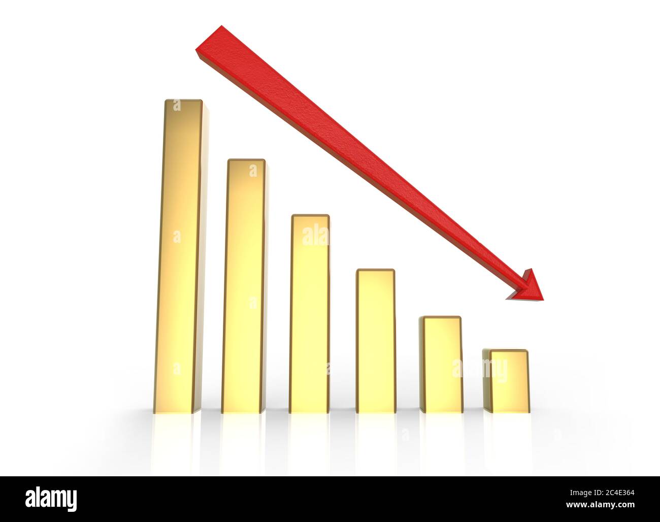 Graph going down Cut Out Stock Images & Pictures - Alamy