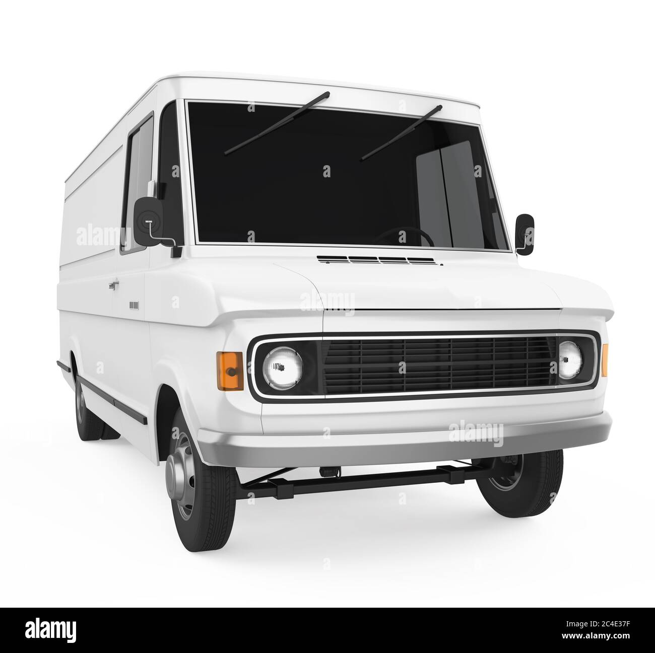 Delivery Van Isolated Stock Photo - Alamy