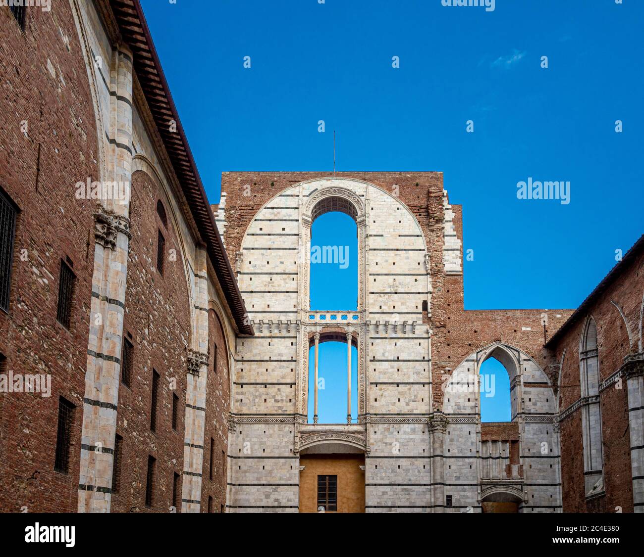 Facciatone. Unfinished extension of Siena Cathedral. Siena. Italy Stock ...