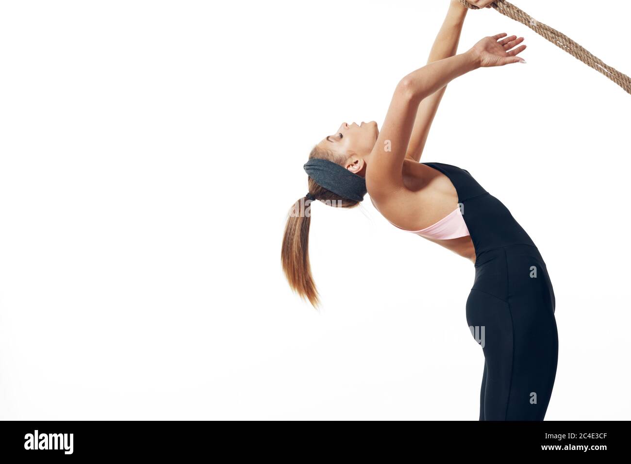 Sporty woman slim fitness figure Stock Photo - Alamy