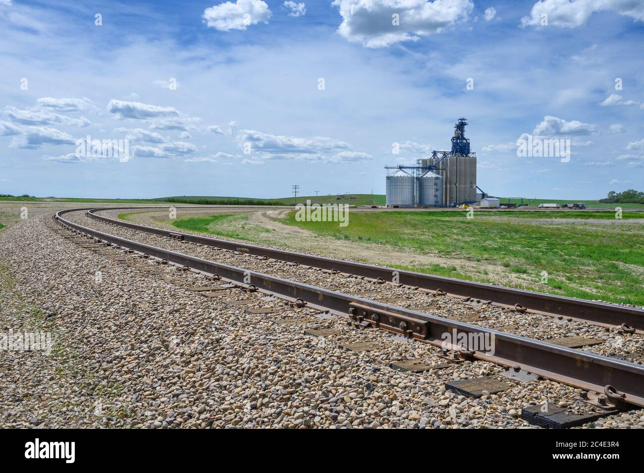 Inland grain terminal at Gull Lake, Saskatchewan, Canada Stock Photo ...