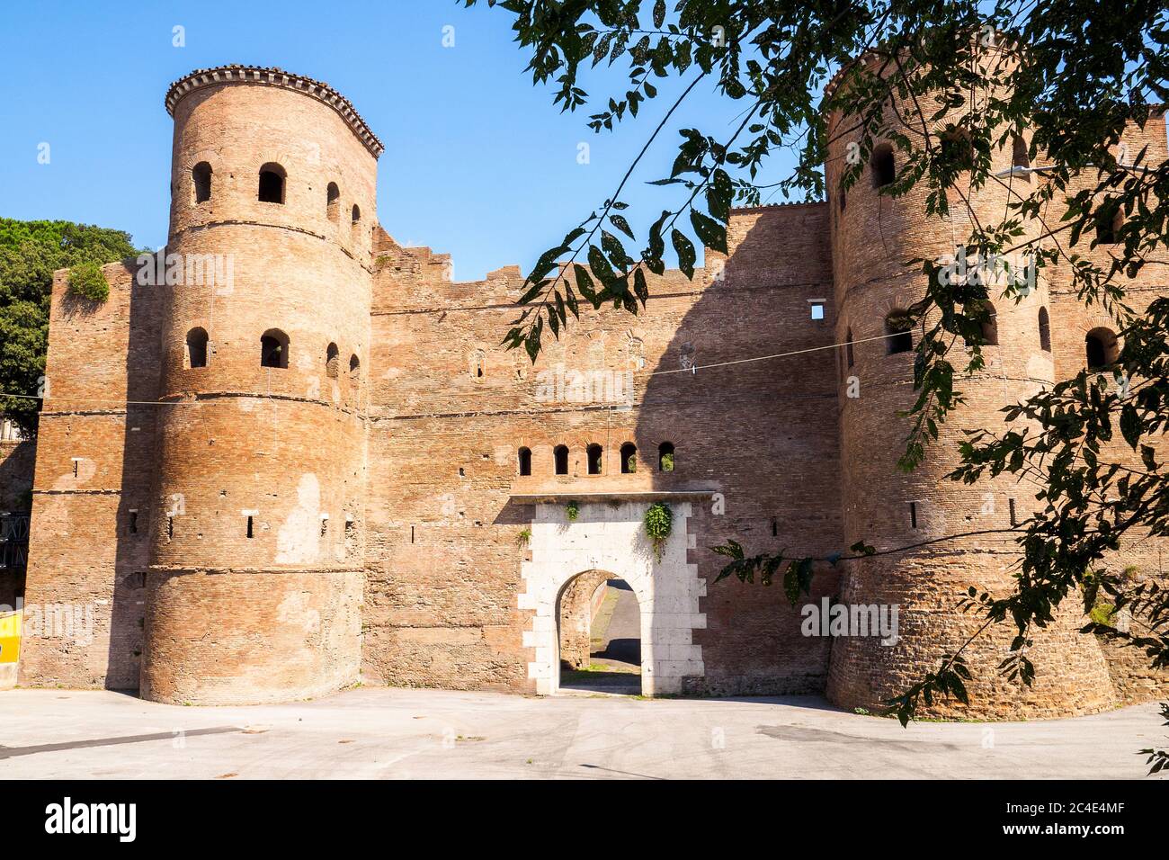 Porta Asinaria is a gate in the Aurelian Walls of Rome - Rome, Italy ...
