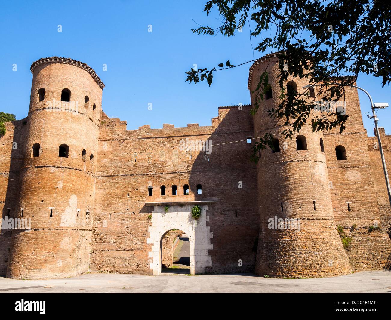 Porta Asinaria is a gate in the Aurelian Walls of Rome - Rome, Italy ...