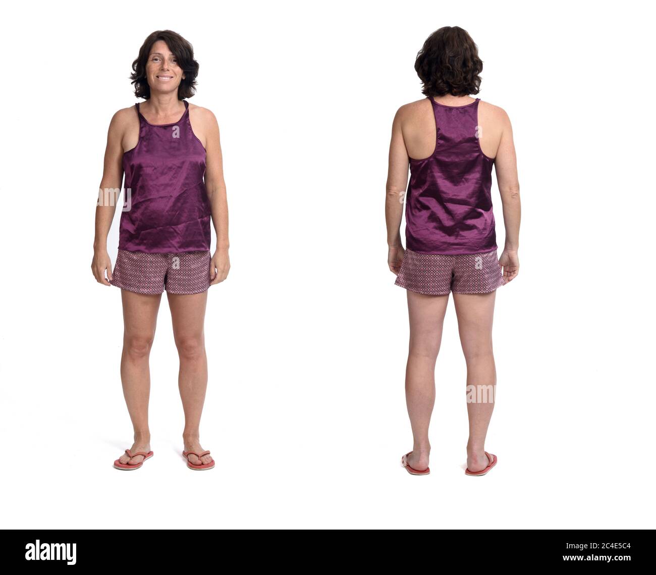 Front back sleeping woman Cut Out Stock Images & Pictures - Alamy