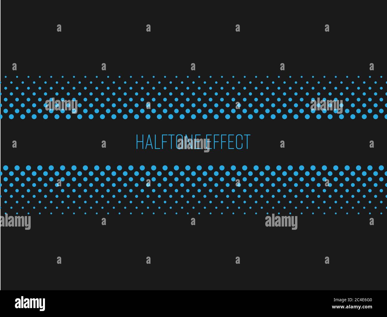 Halftone effect title strip with blue text on dark grey background ...