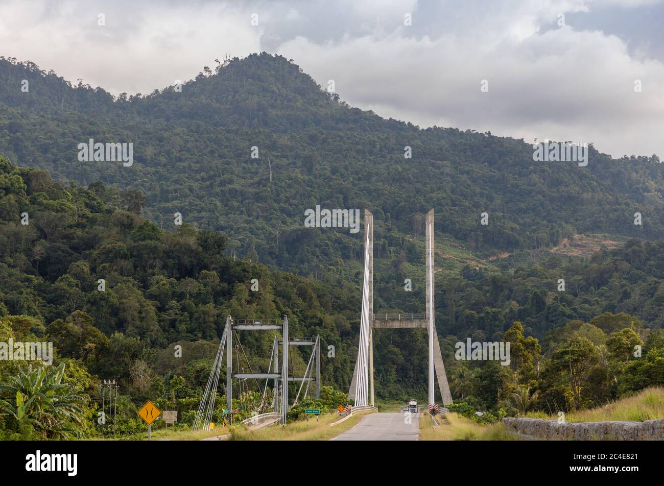 Lawas, Sarawak, Malaysia: The new Batang Lawas Bridge, built in 2014 ...