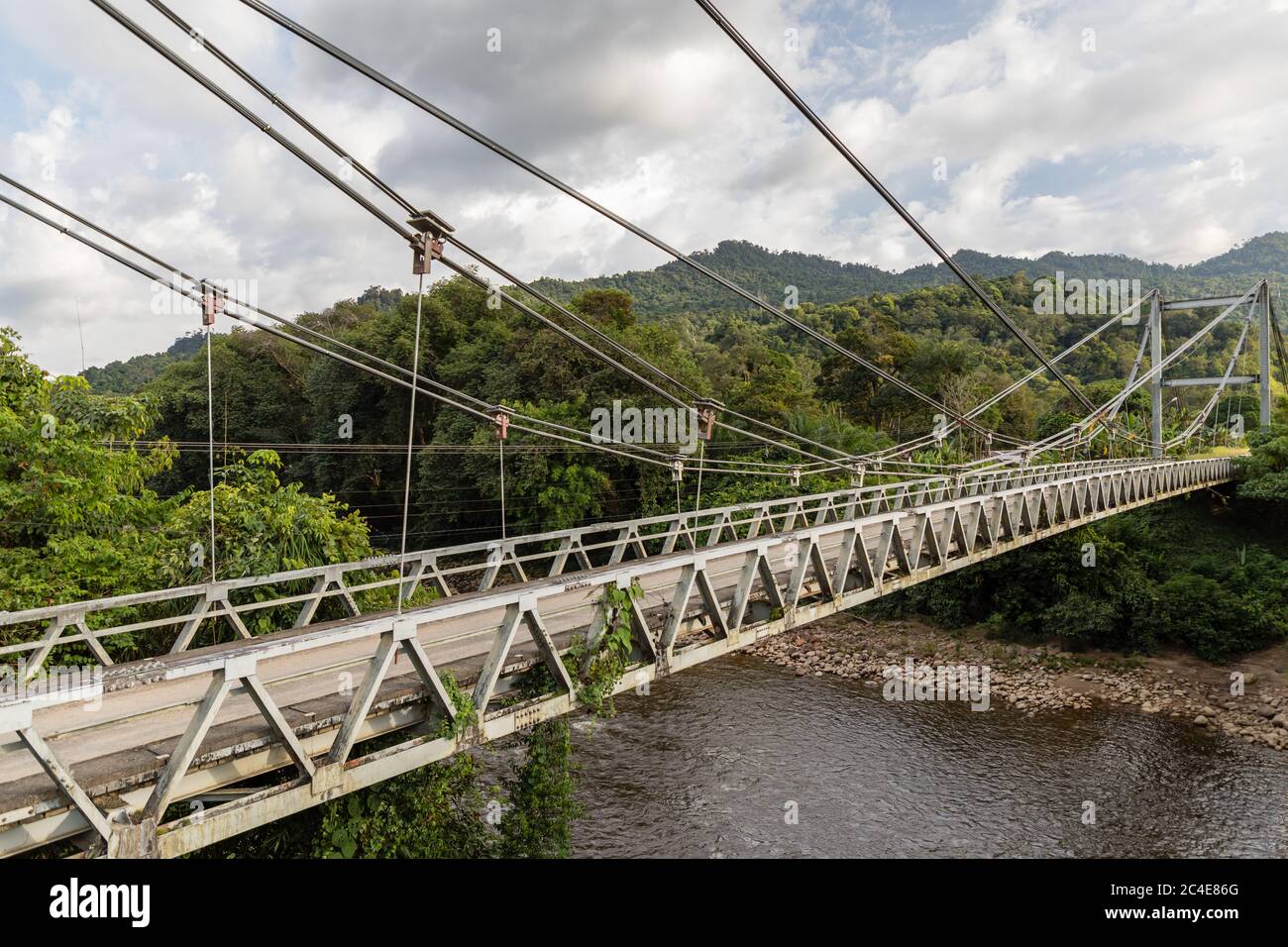 Lawas, Sarawak, Malaysia: Old Batang Lawas Bridge, made under the 2nd ...