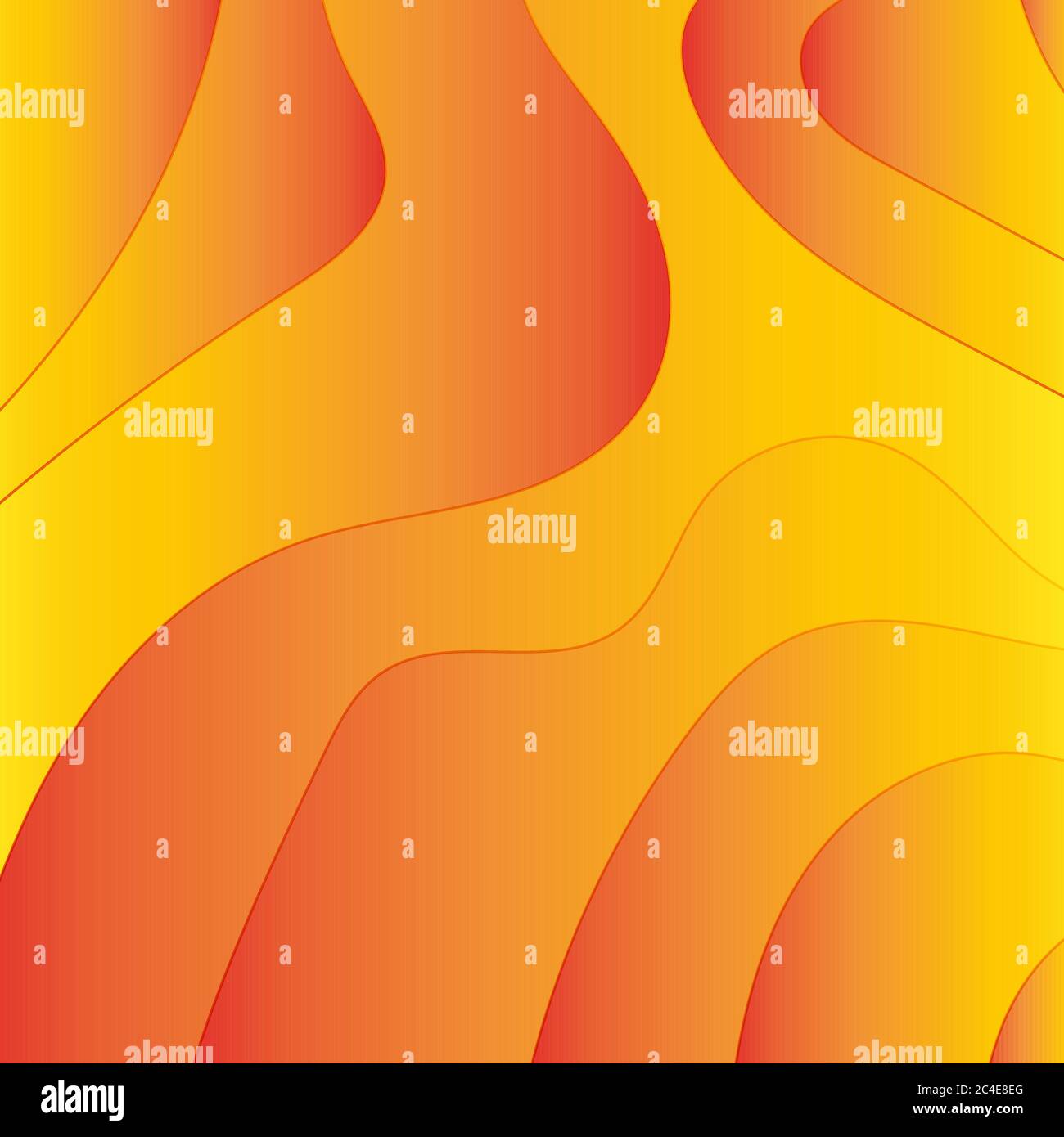 Abstract Yellow Red 3D Paper Cut Shapes Background Stock Vector Image ...