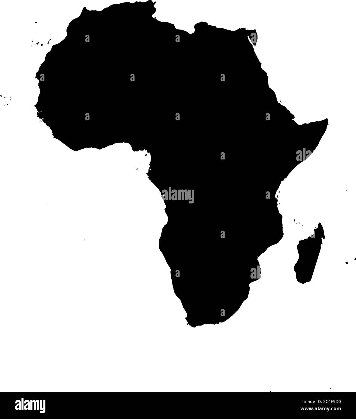 The shape of the african continent hi-res stock photography and images ...