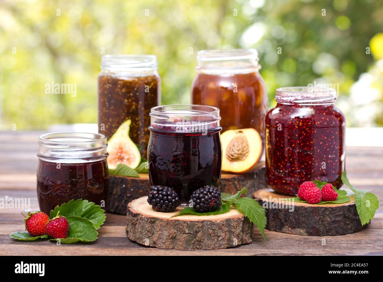 Homemade fruit jam in the jar Stock Photo - Alamy