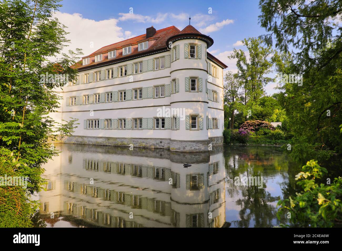 Amazing shot f the moated Castle in Bad Rappenau, Germany Stock Photo ...