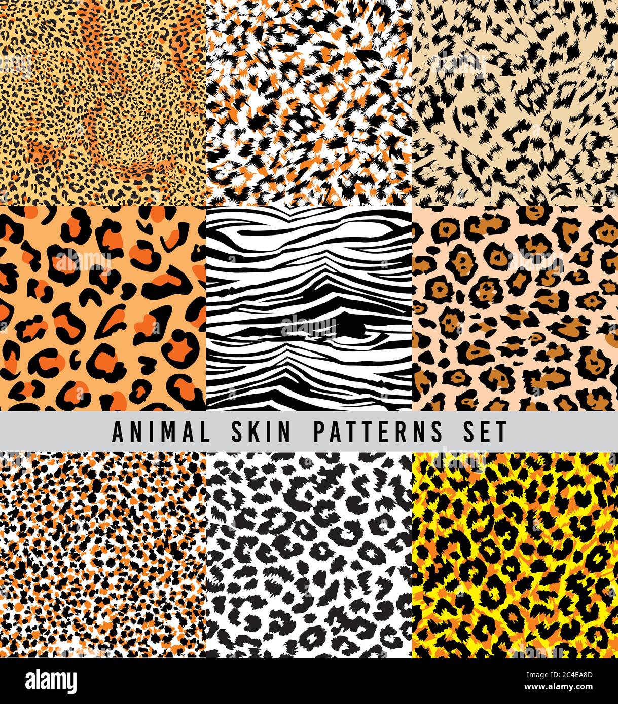 set of animal print vector patterns Stock Vector Image & Art - Alamy
