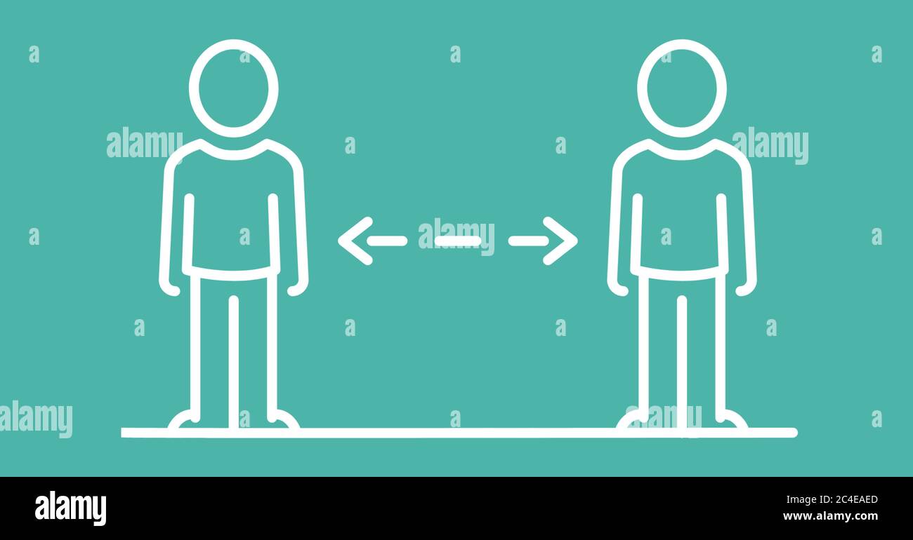 Social distance two people hi-res stock photography and images - Alamy