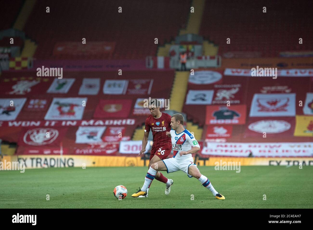 Premier League match between Liverpool FC and Crystal Palace at Anfield ...