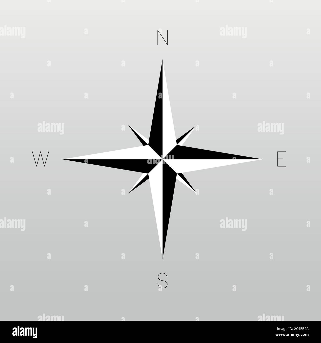 Compass Rose Nautical Chart Travel Equipment Displaying Orientation Of World Directions
