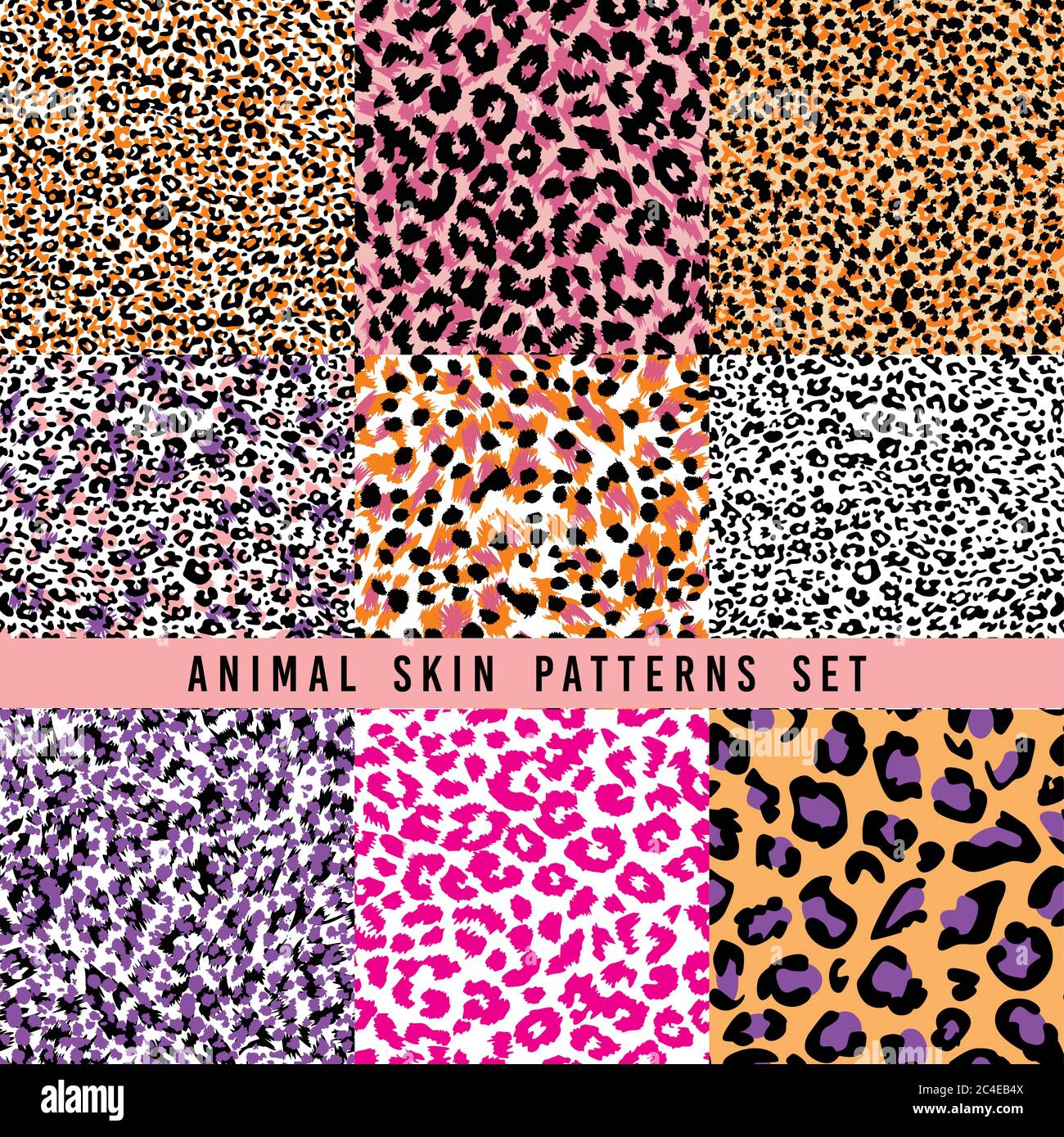 set of animal print vector patterns Stock Vector Image & Art - Alamy