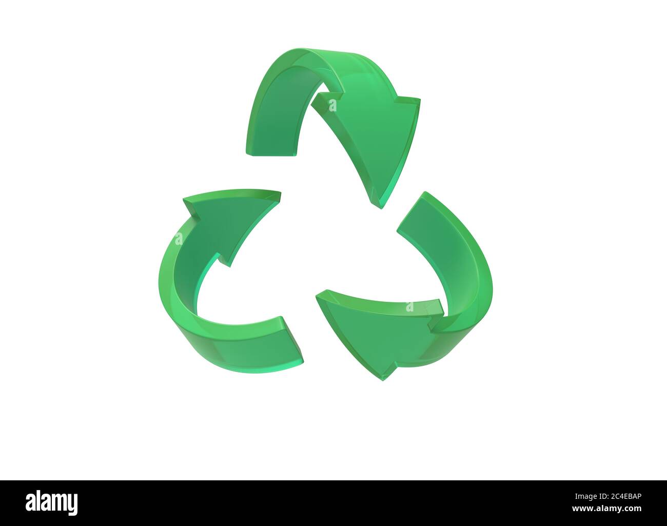 Recycling Symbol in green color Stock Photo - Alamy