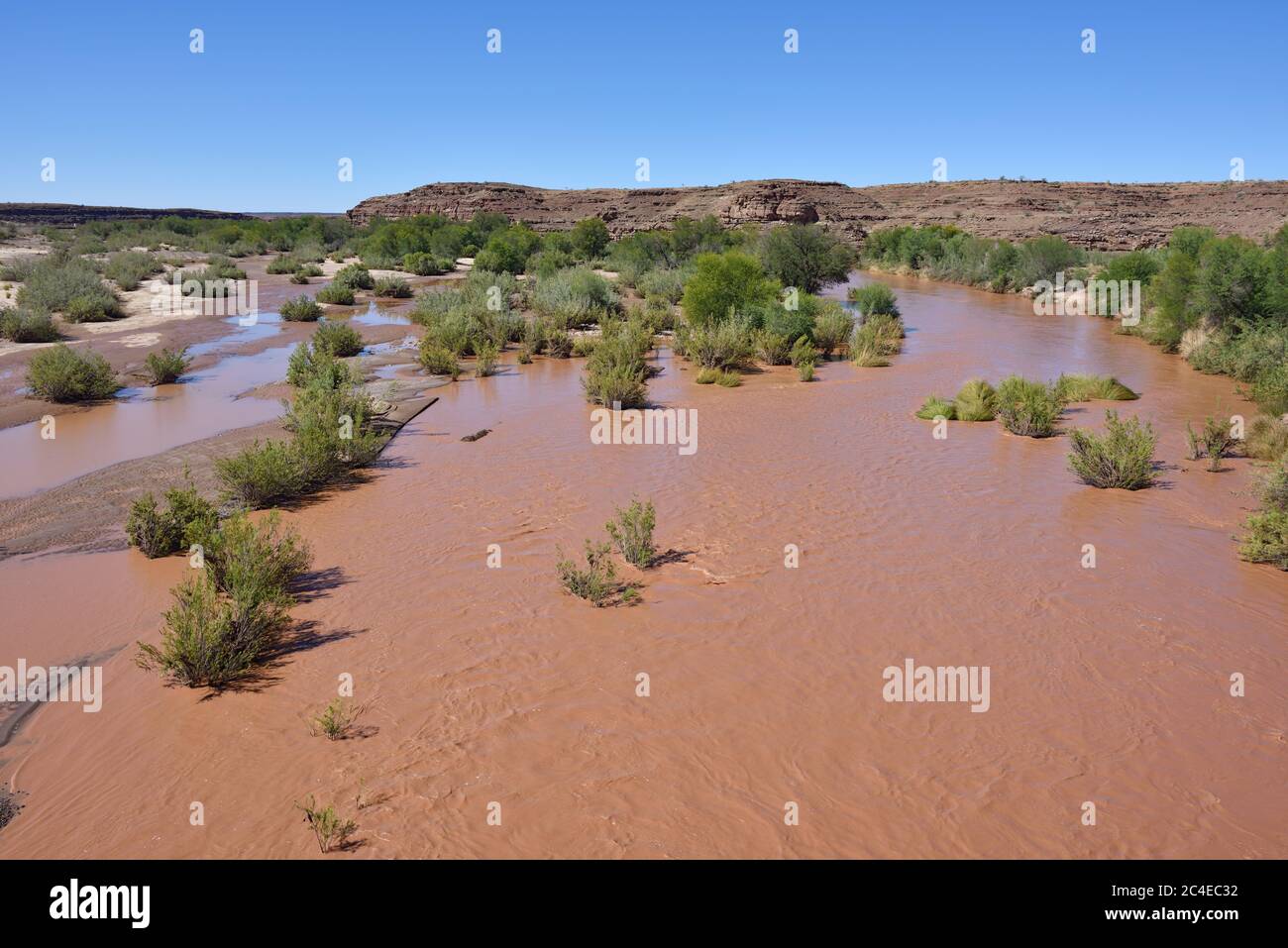 Famous Fish river in the Namib desert, Namibia, Africa Stock Photo - Alamy