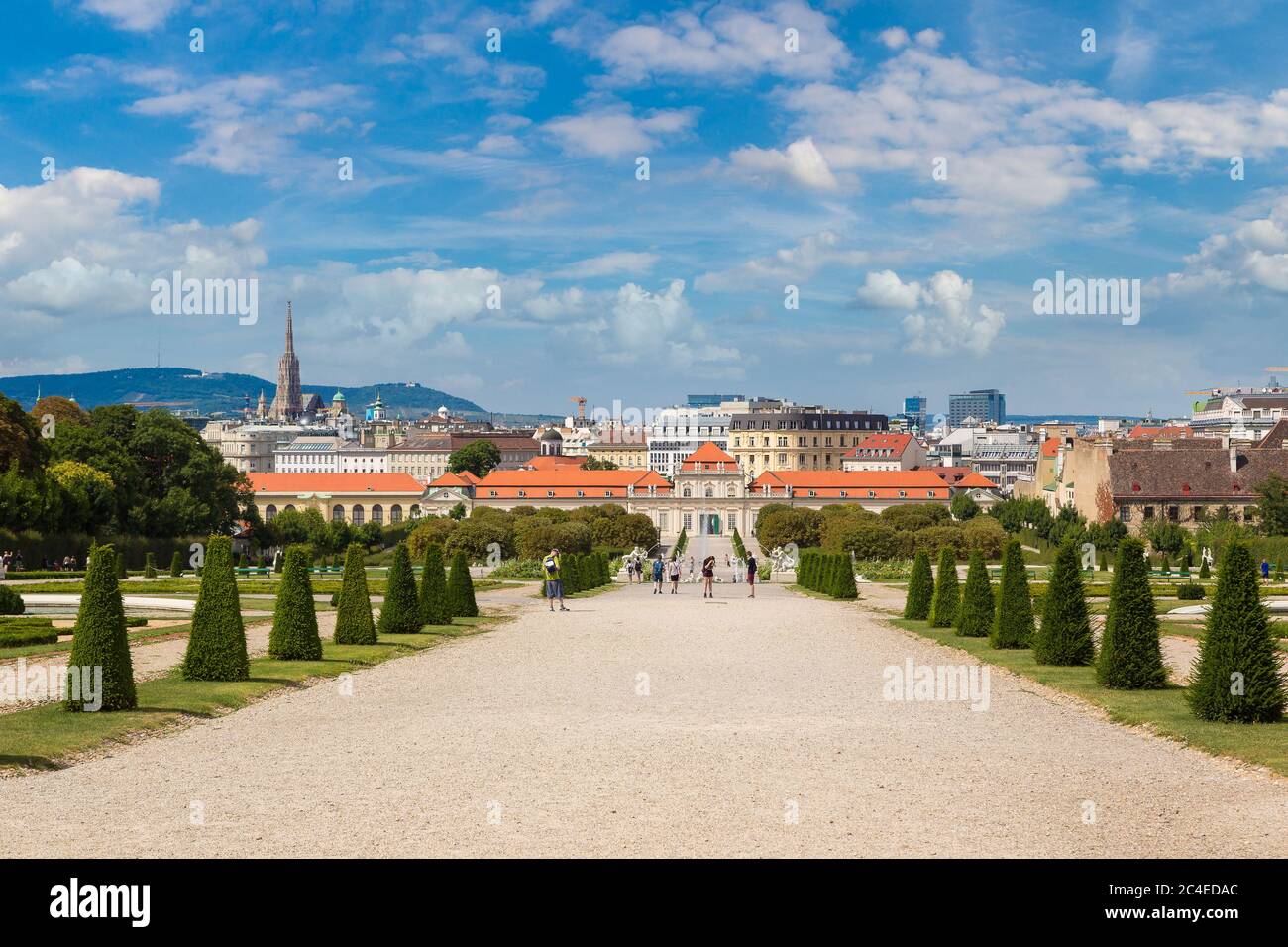 Vienna upper belvedere palace aerial hi-res stock photography and ...