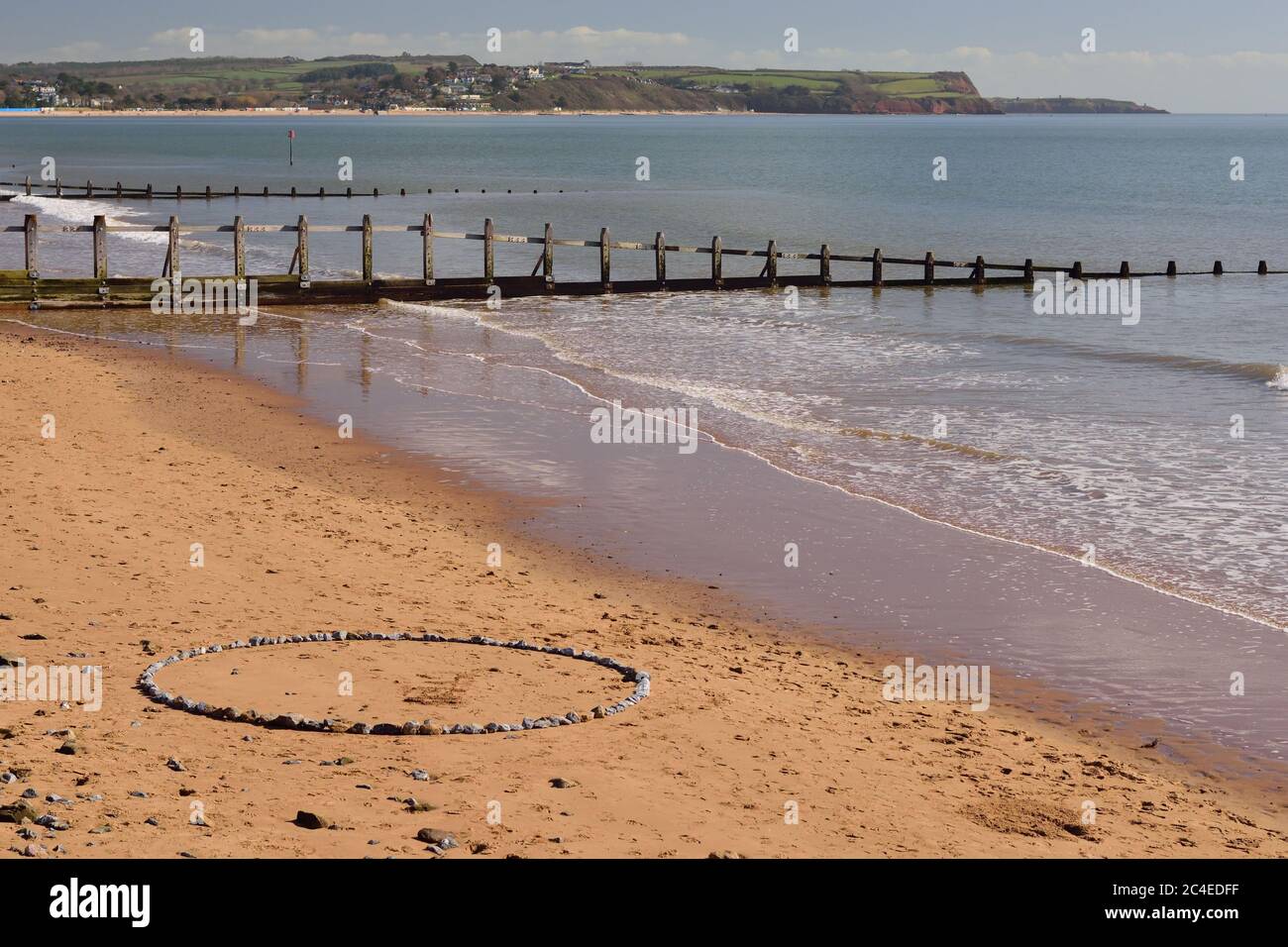 Exmouth beach groynes hi-res stock photography and images - Alamy