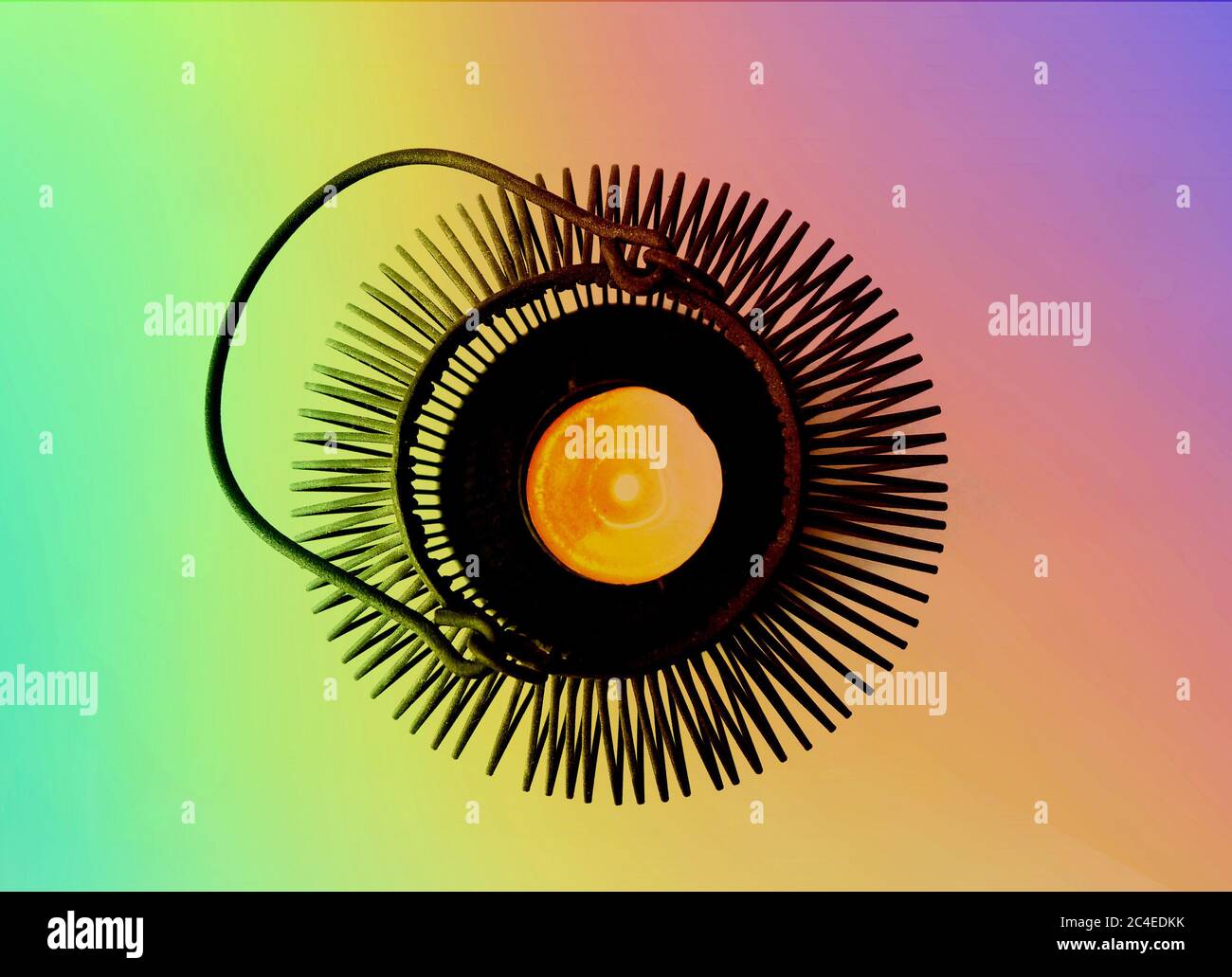 Candlestick holder top view hi-res stock photography and images - Alamy