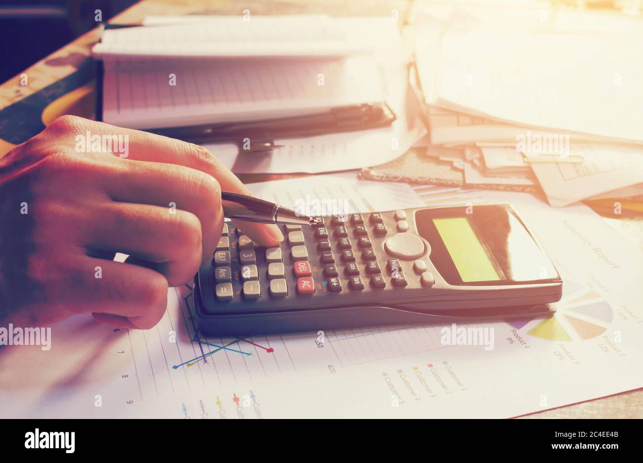 Calculation hand hands education hi-res stock photography and images ...