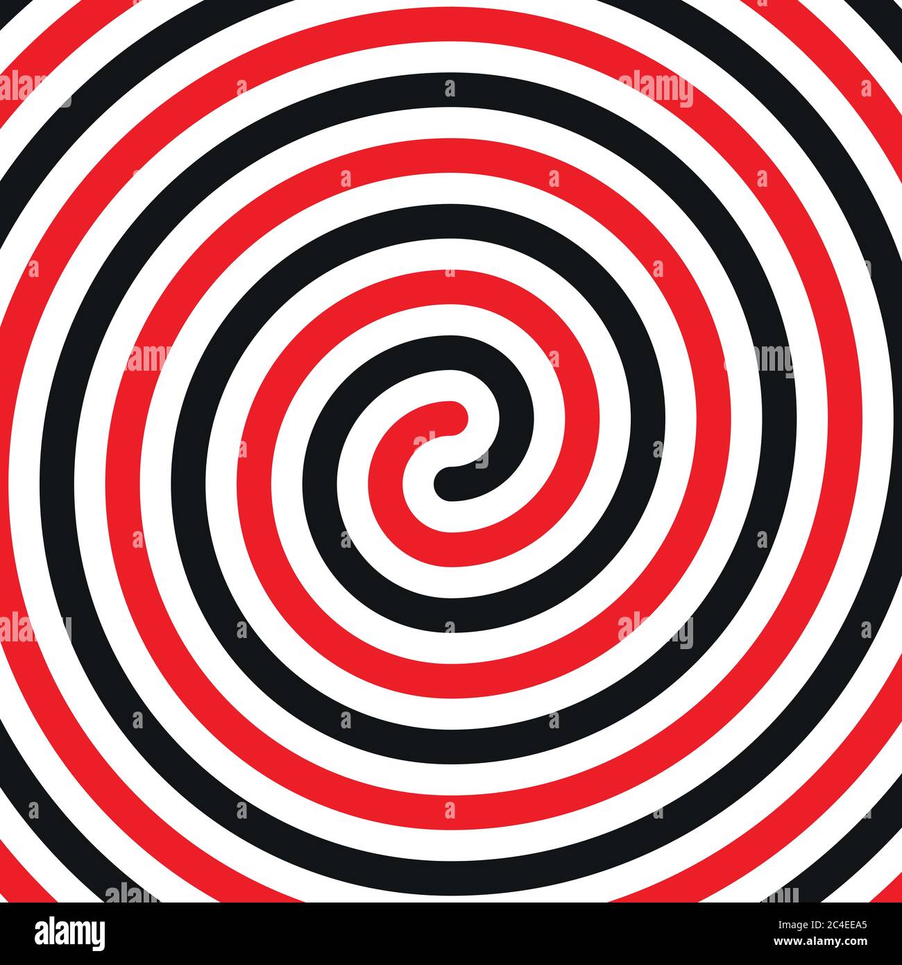 Thick black double spiral symbol. Simple flat vector design element in ...