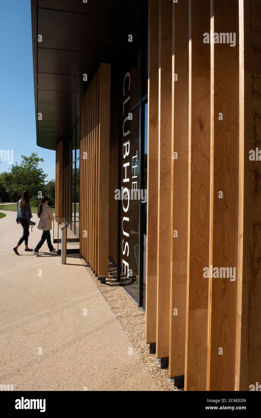 Detail of entrance and signage. The Clubhouse, Uxbridge Business Park ...