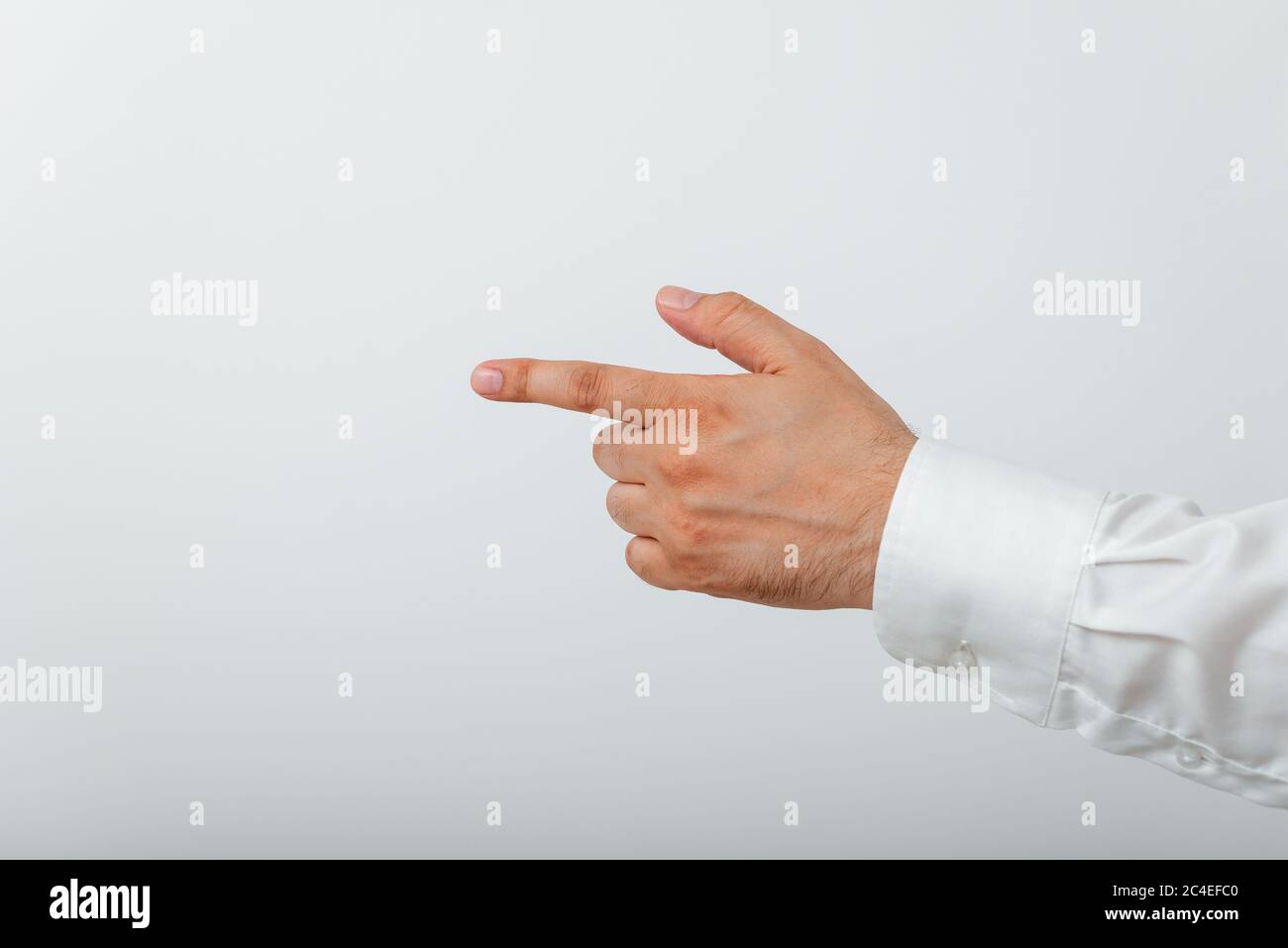 Model With Pointing Hand Finger Symbolizing Navigation Progress Growth ...