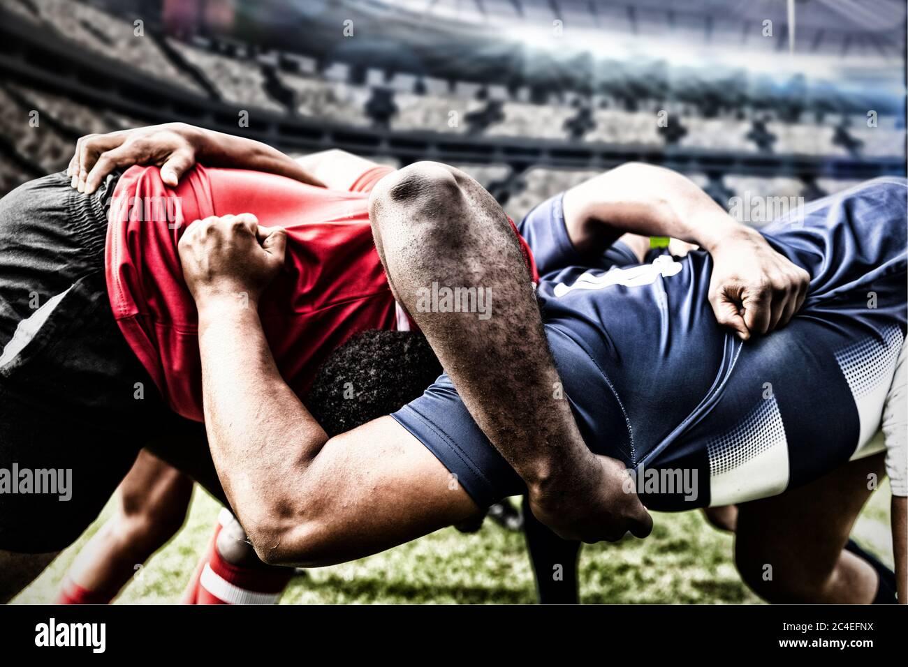 Rugby players tackling hi-res stock photography and images - Alamy