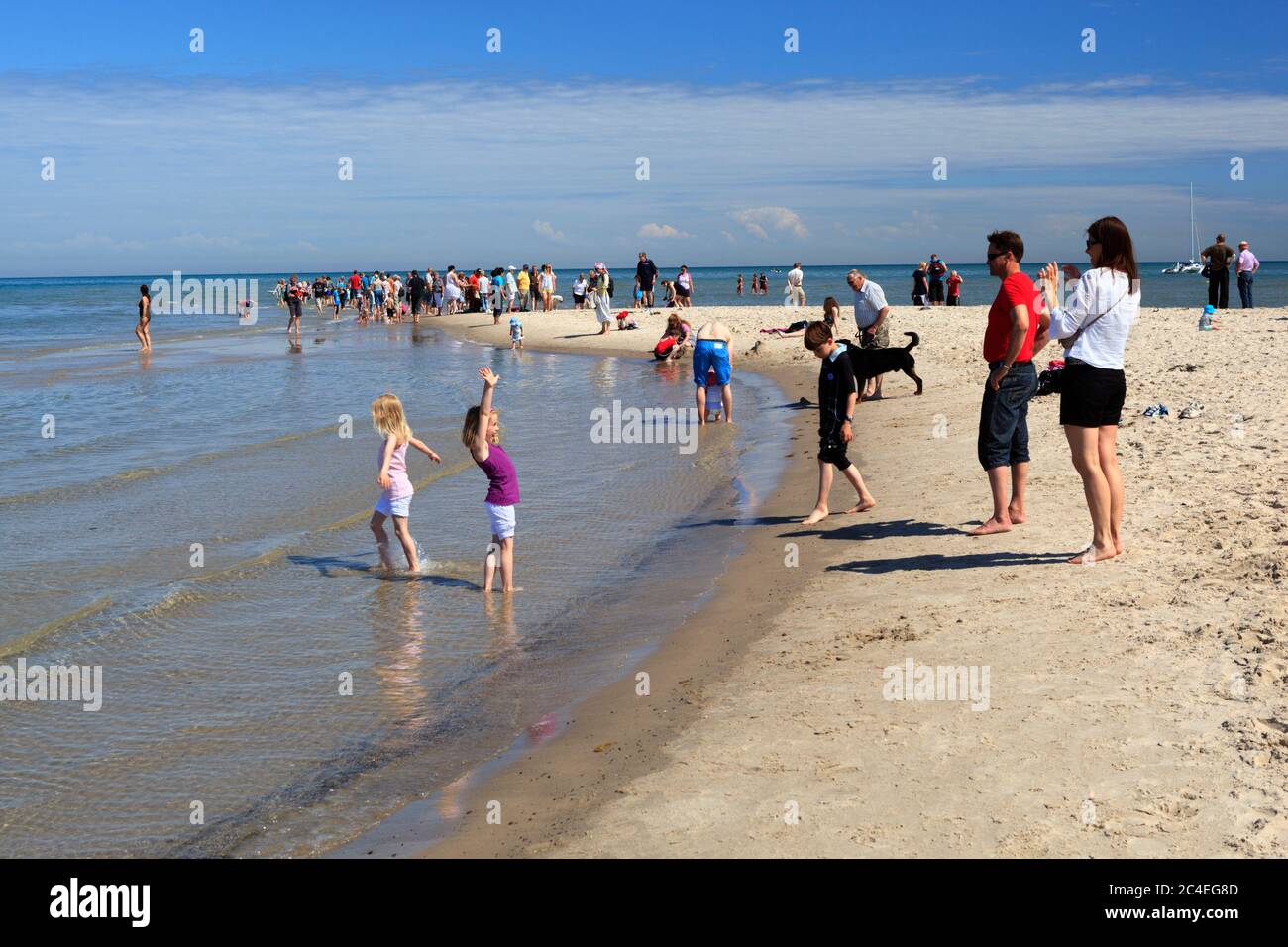 Grenen (northernmost tip of Denmark where the 2 seas of Kattegat and ...