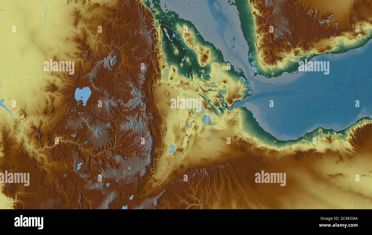 Afar region map hi-res stock photography and images - Alamy