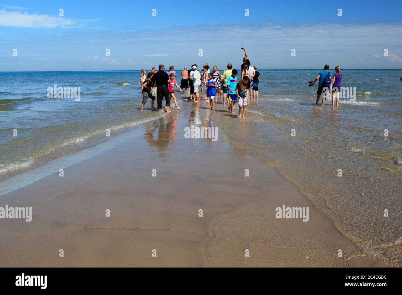 Grenen (northernmost tip of Denmark where the 2 seas of Kattegat and ...