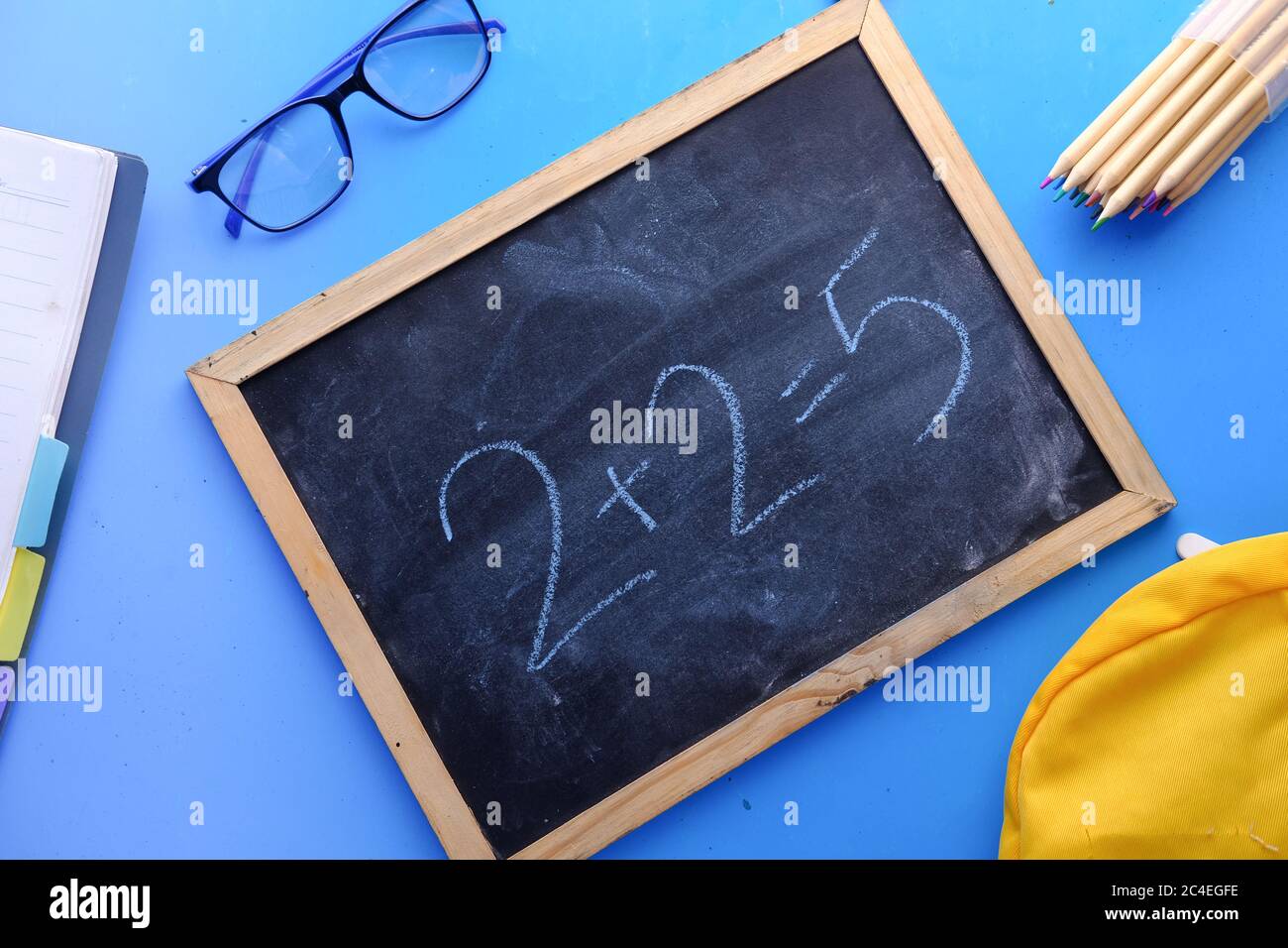 Mistake In Math Formula On Chalkboard Education Concept Stock Photo