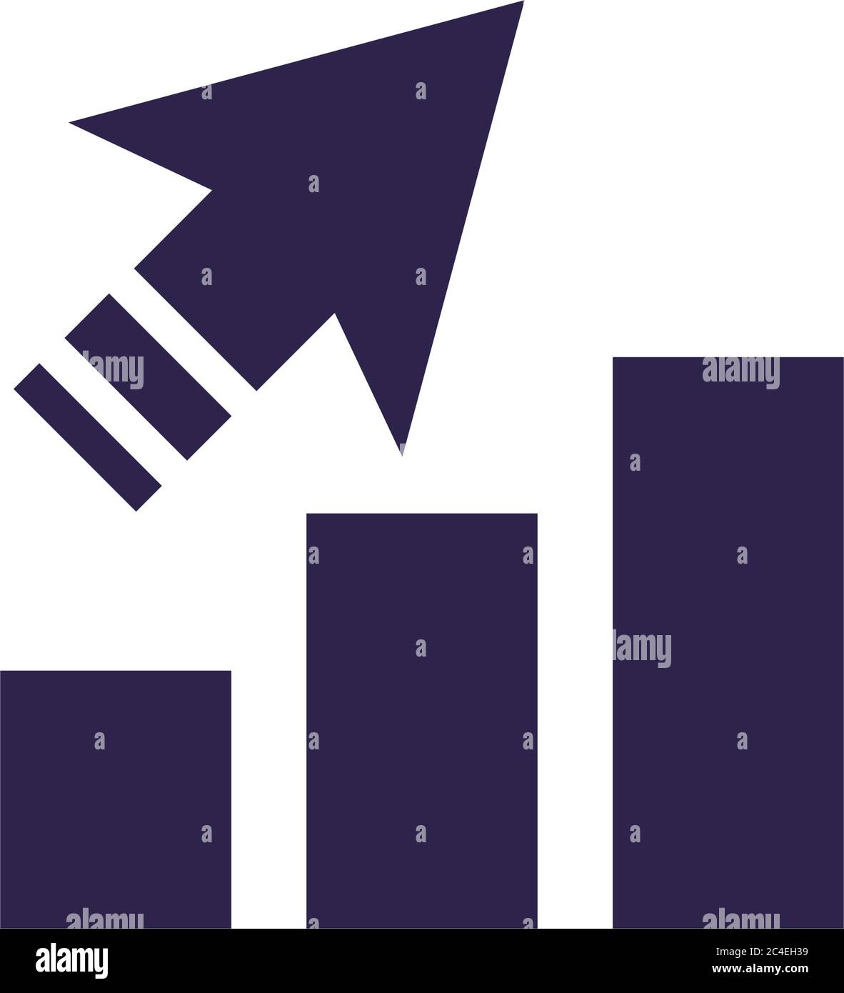 Statistics bars arrow hi-res stock photography and images - Alamy