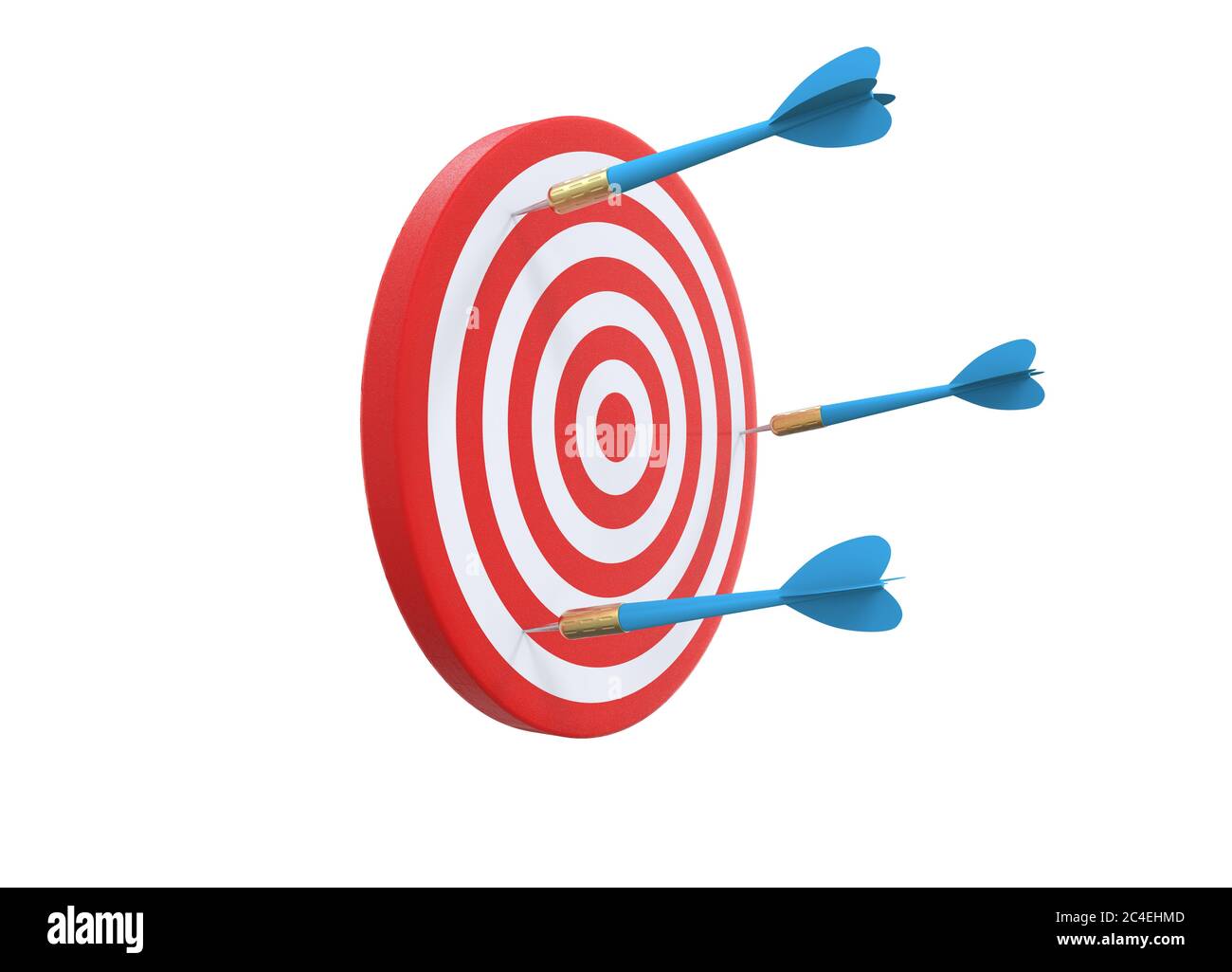Dart Game 3D Illustration Stock Photo - Alamy