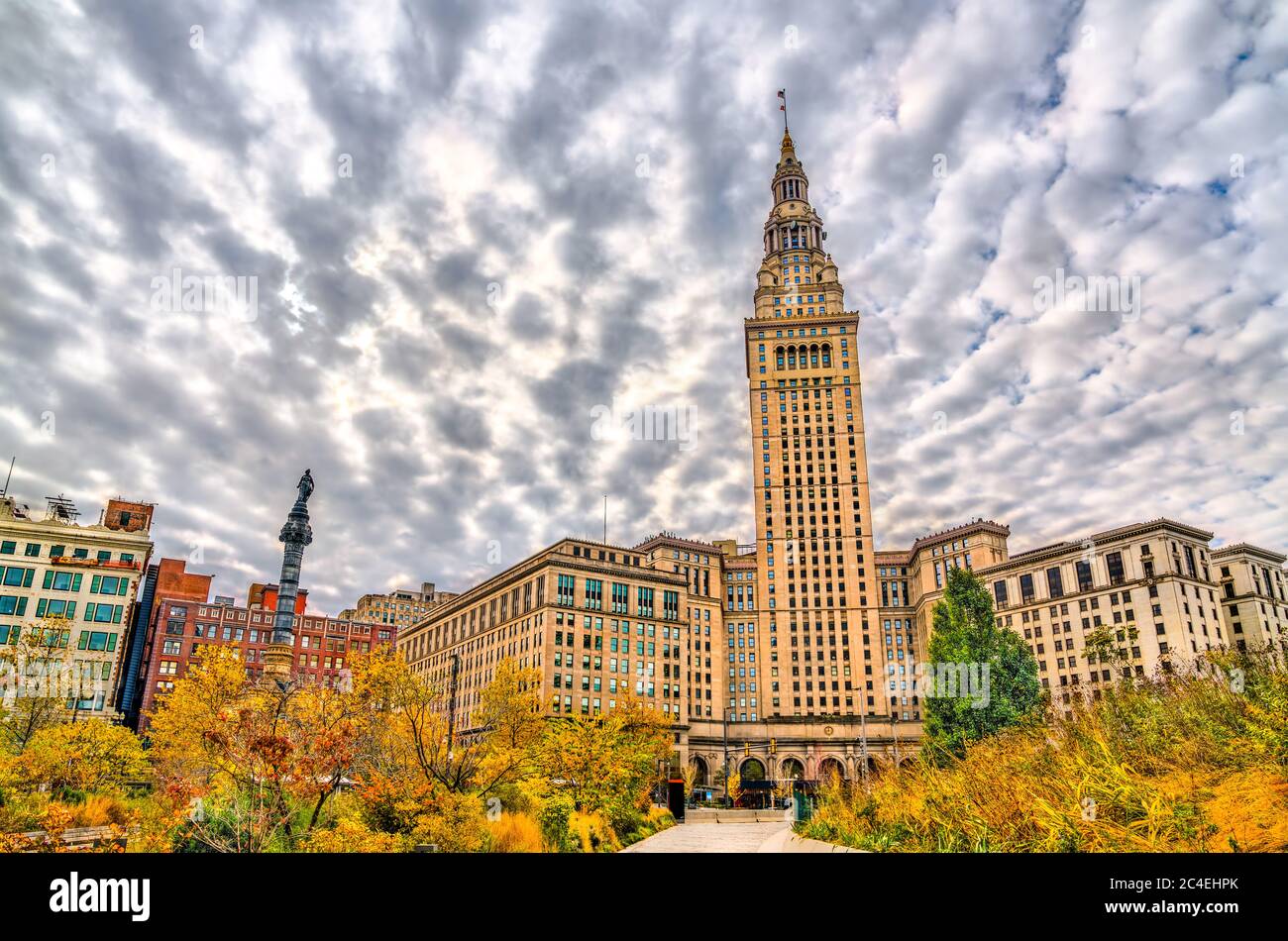 Terminal Tower built in 1930 in Cleveland, Ohio Stock Photo - Alamy