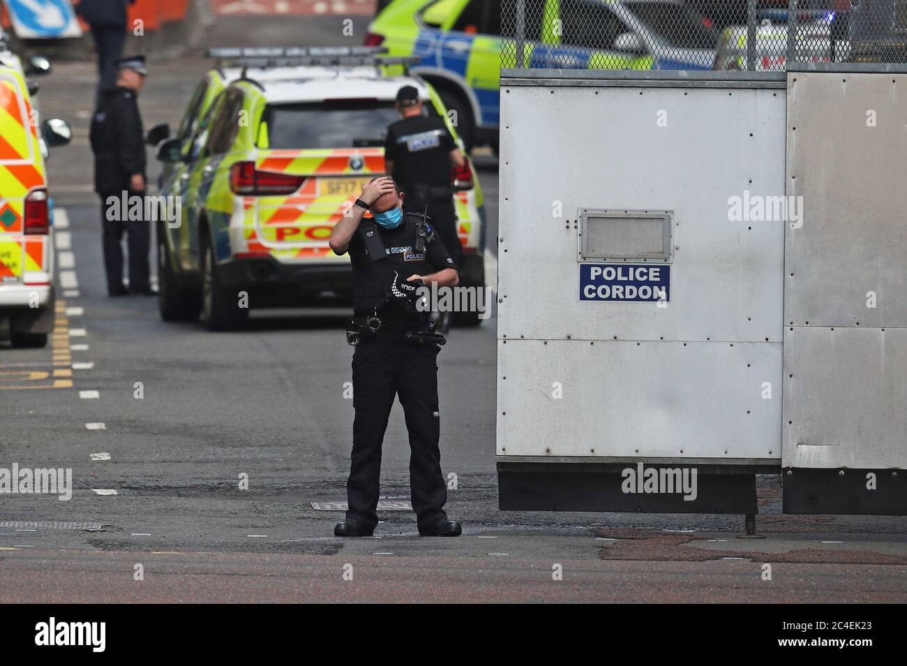 Uk armed police mask hi-res stock photography and images - Alamy